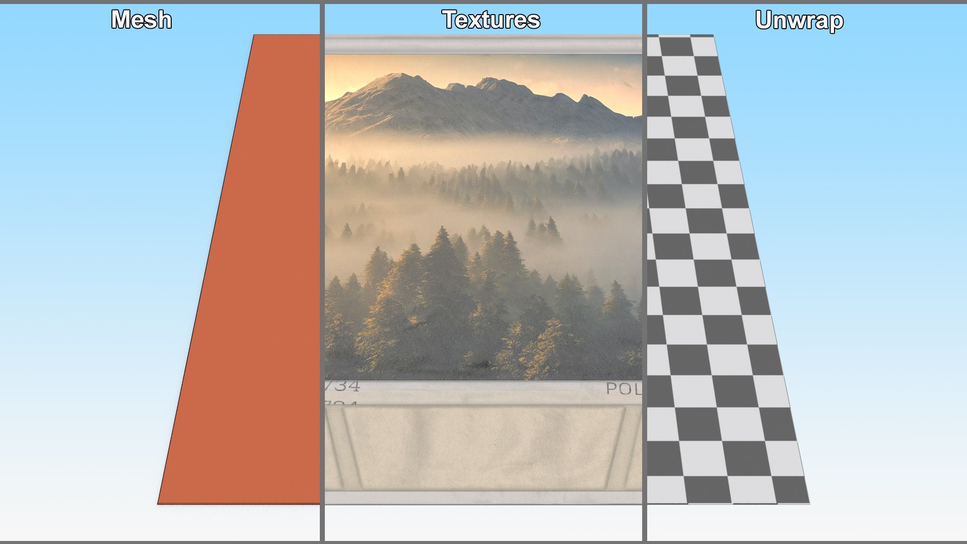 Polaroid Instant Photo Frame With Landscape 3D Model - TurboSquid 2097723