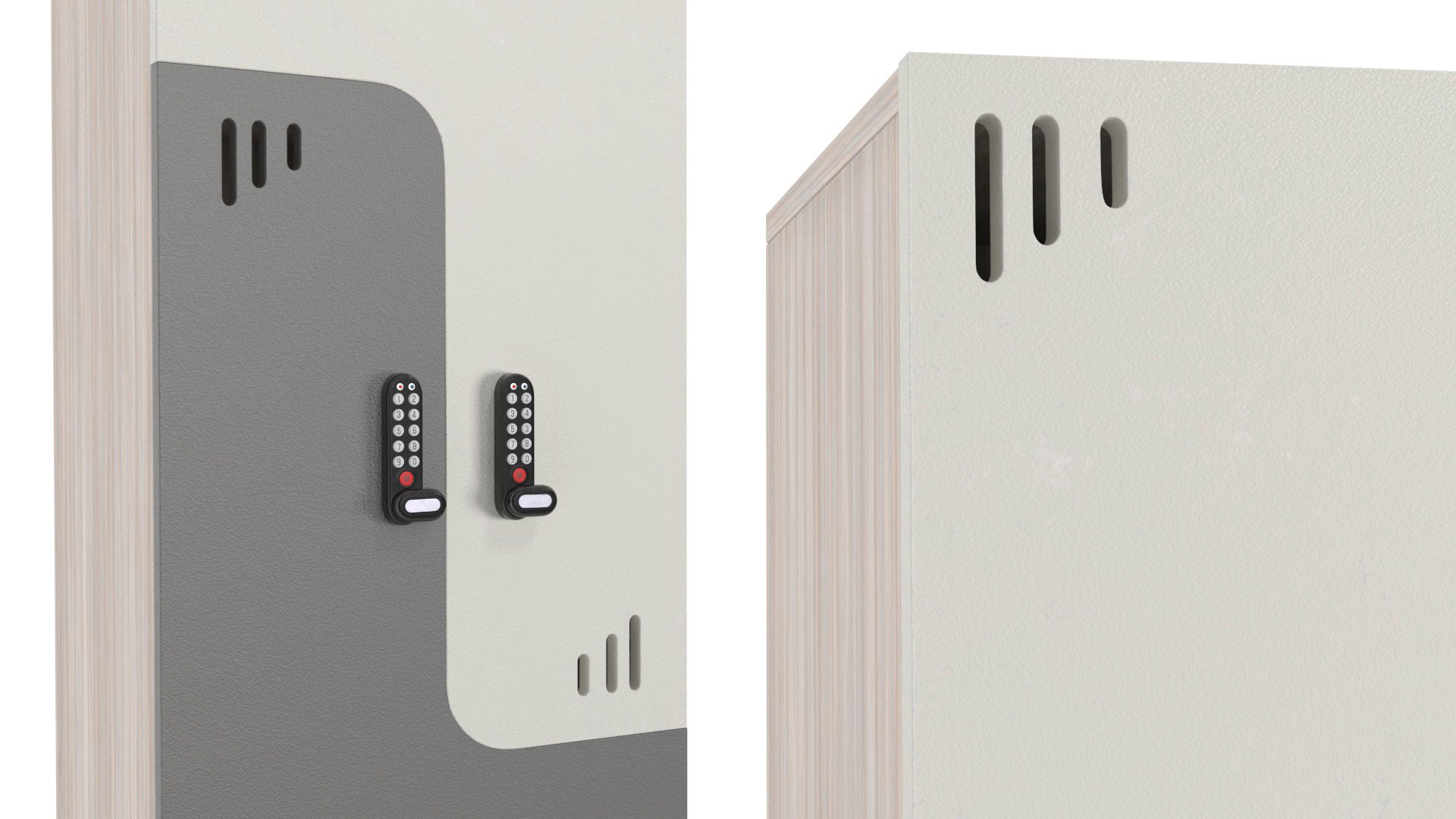 3D Wooden Locker With Electronic Lock - TurboSquid 2189634