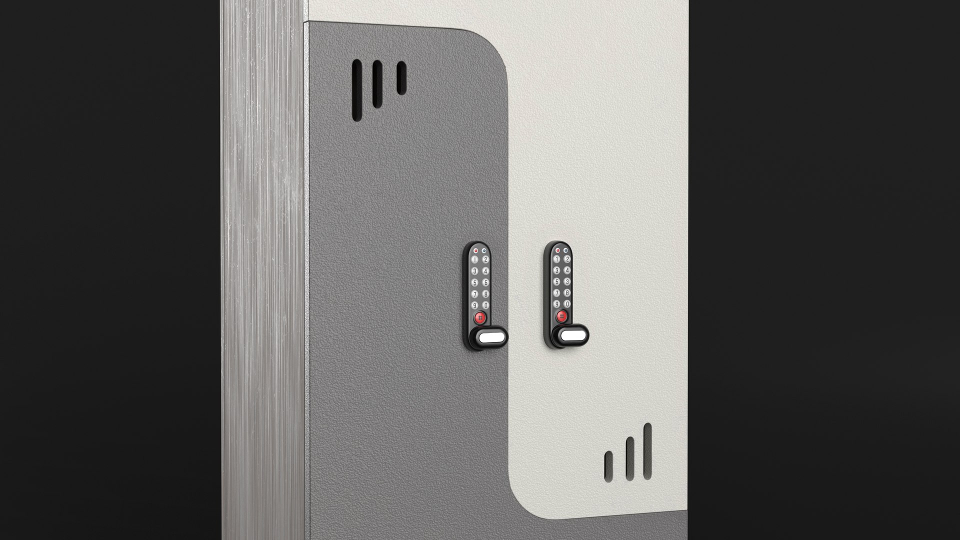 3D Wooden Locker With Electronic Lock - TurboSquid 2189634