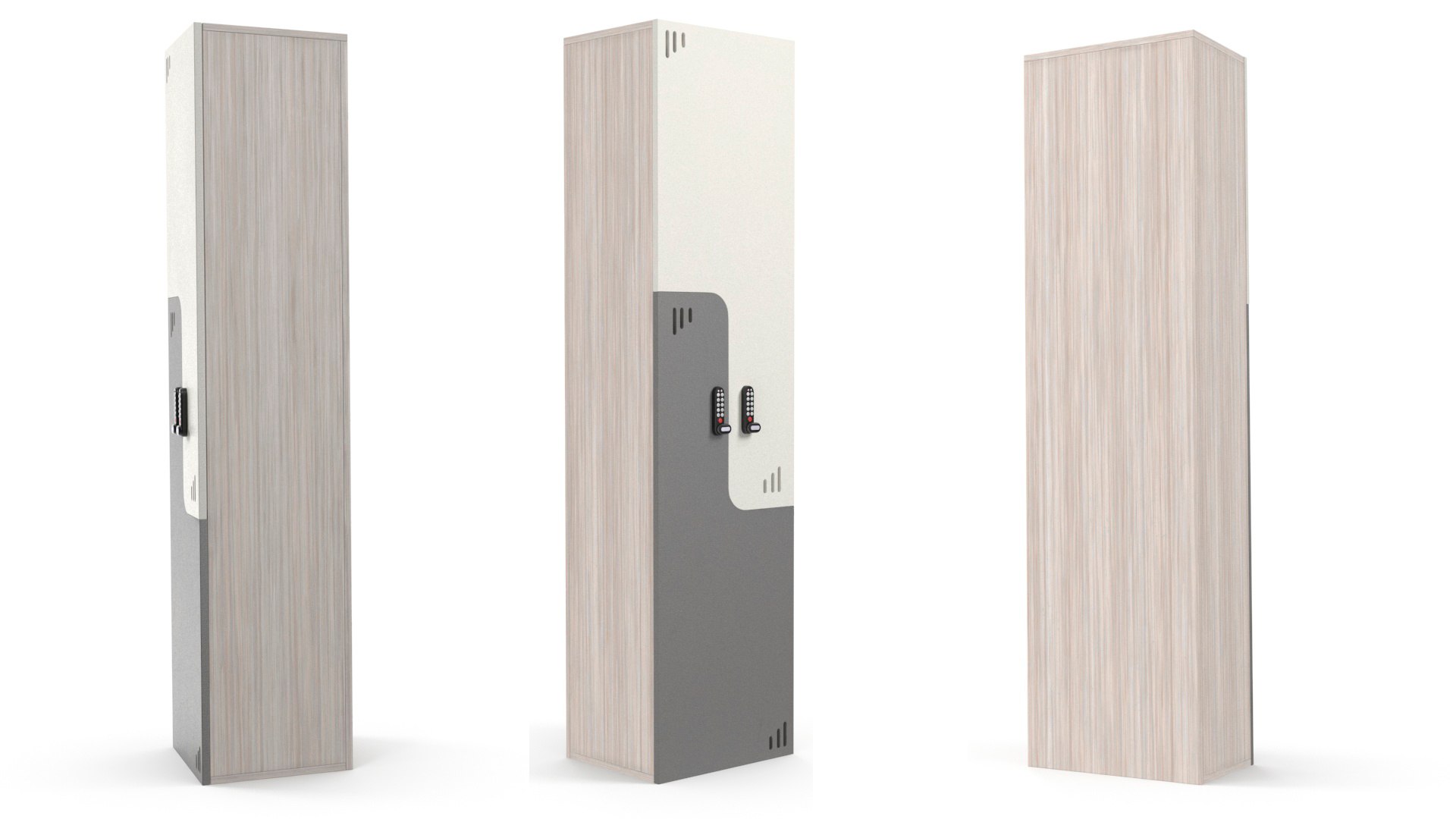 3D Wooden Locker With Electronic Lock - TurboSquid 2189634