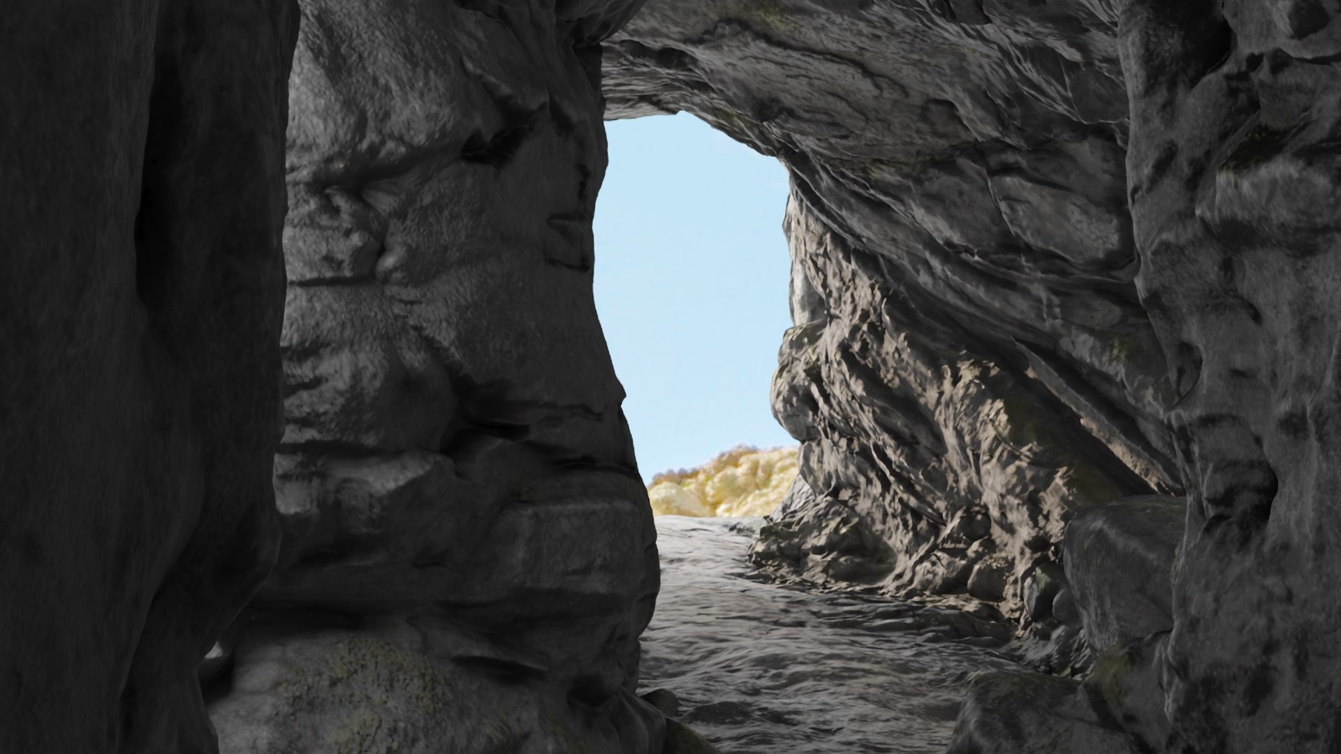 Realistic Cave Tunnel 3D Model - TurboSquid 2293472