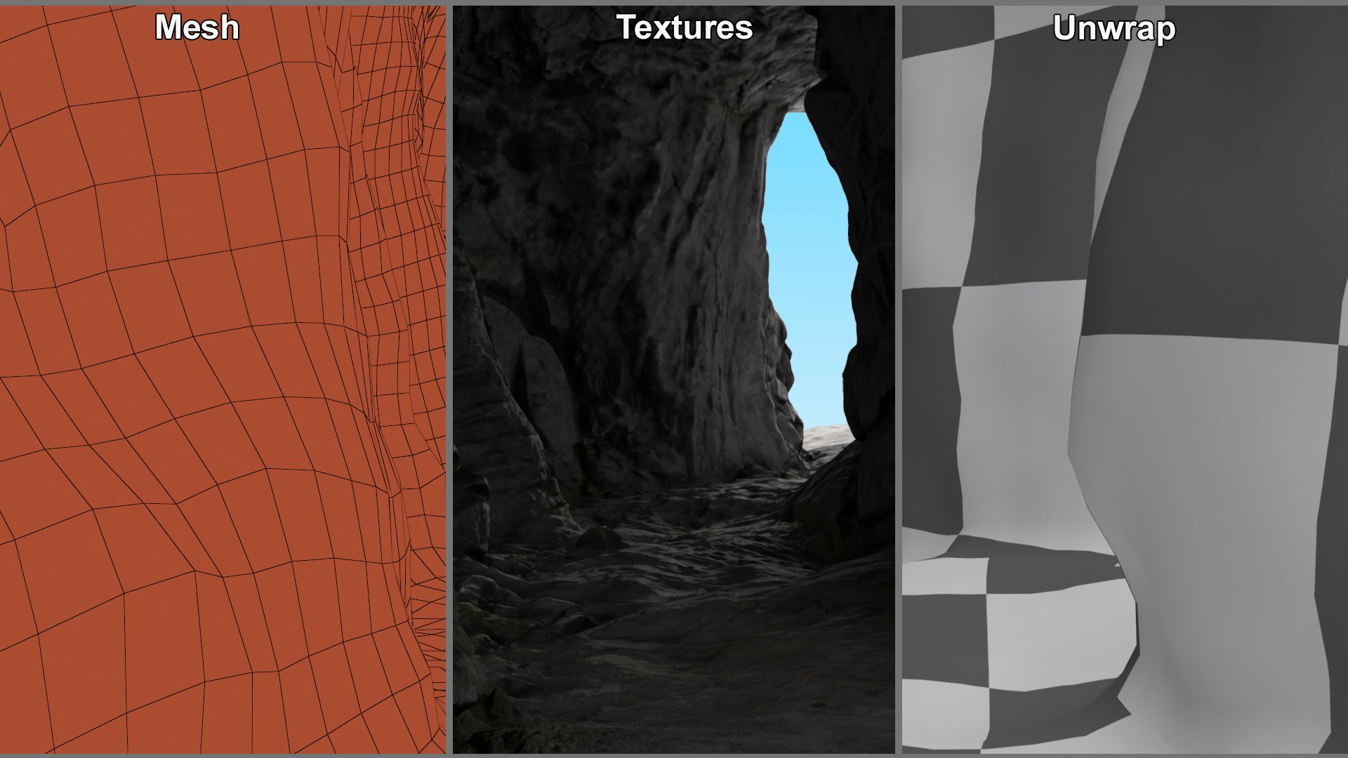 Realistic Cave Tunnel 3D Model - TurboSquid 2293472
