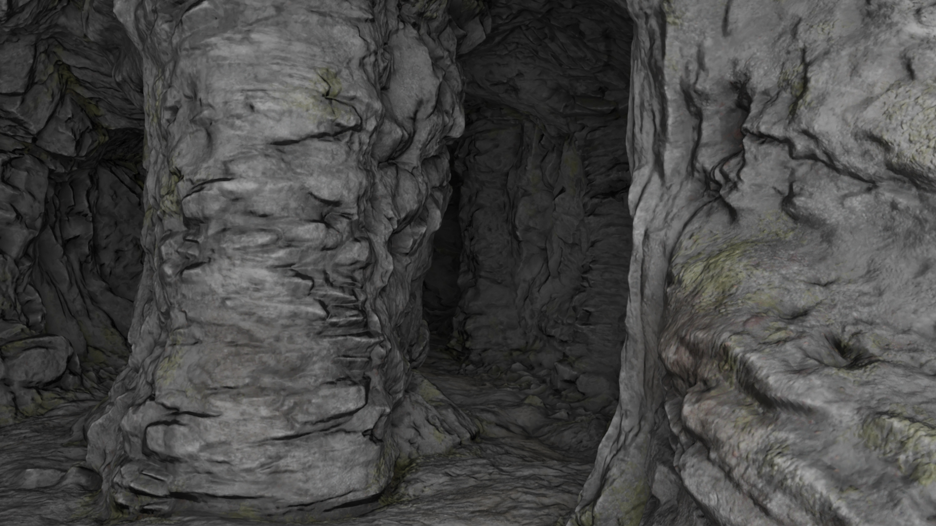 Realistic Cave Tunnel 3D Model - TurboSquid 2293472