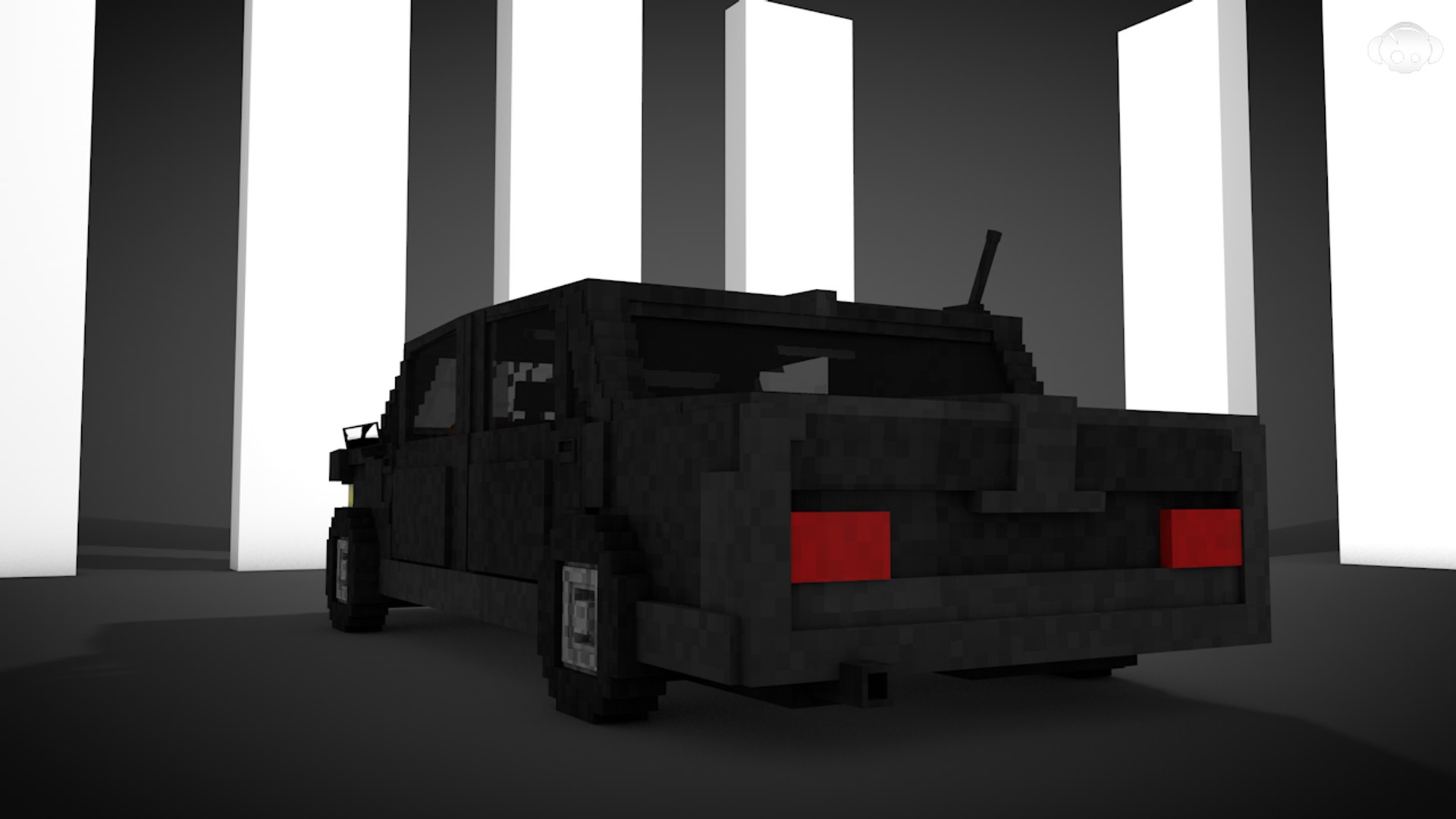 Minecraft Car 3d Model