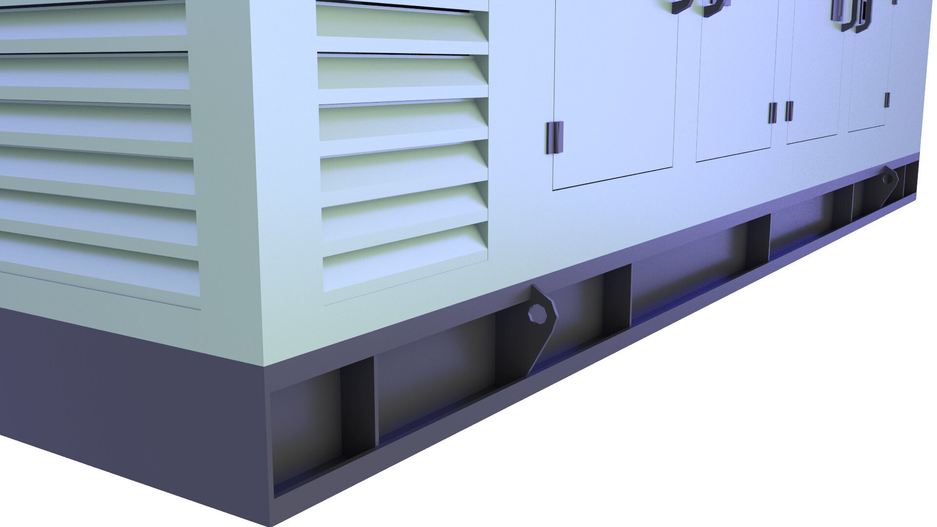 3D Diesel Generator Low Poly 18 Model - TurboSquid 2096789