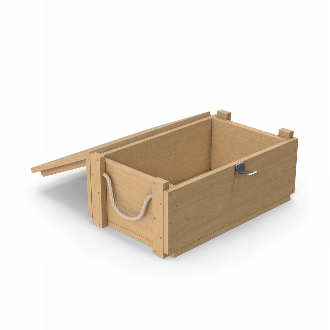 Wooden Crate Opened 3D - TurboSquid 2200773