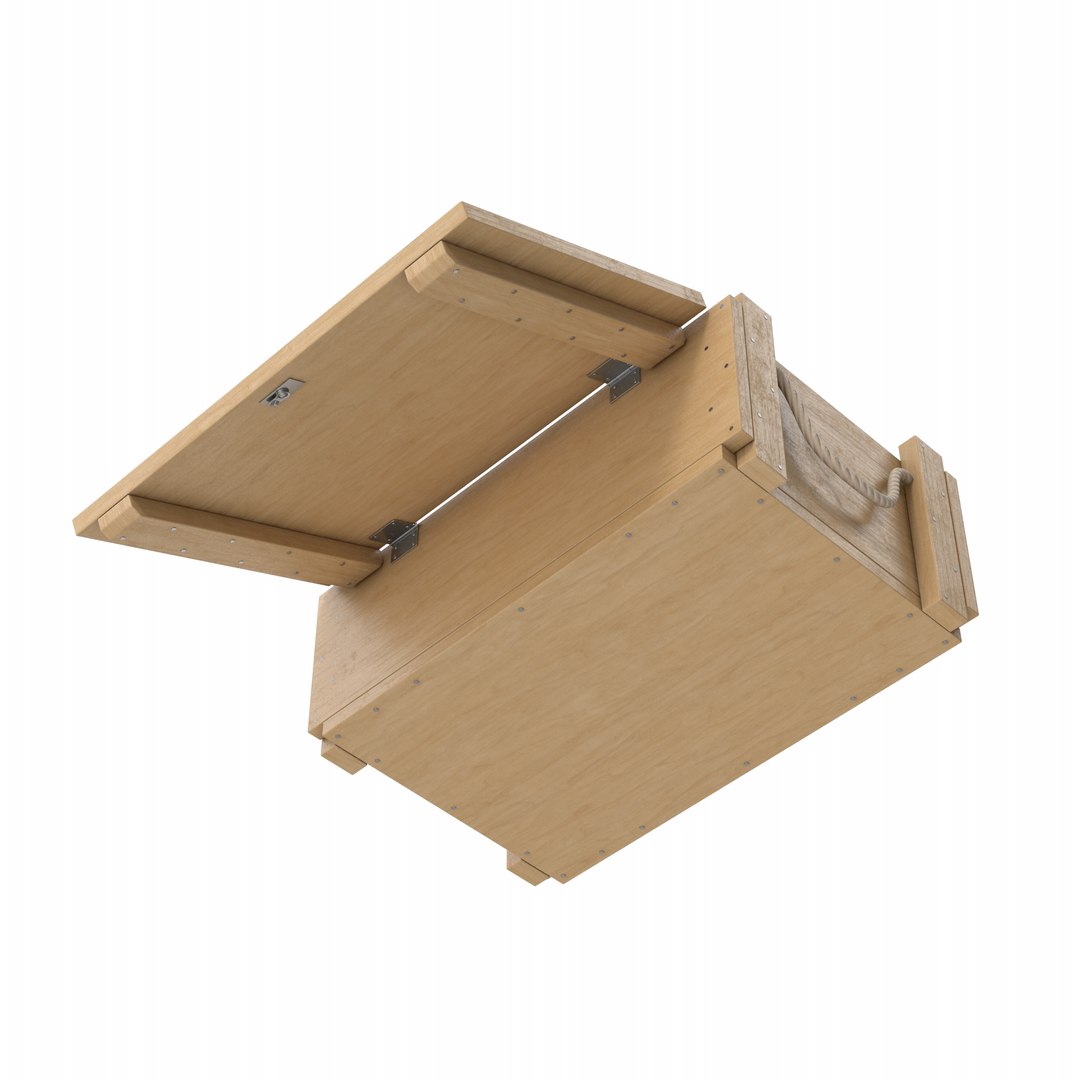 Wooden Crate Opened 3D - TurboSquid 2200773