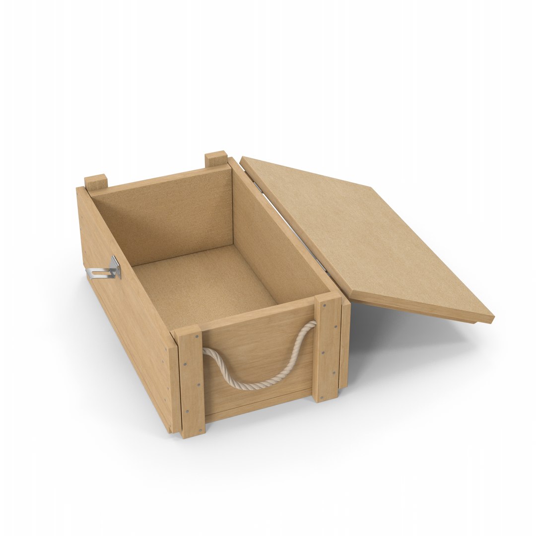 Wooden Crate Opened 3D - TurboSquid 2200773