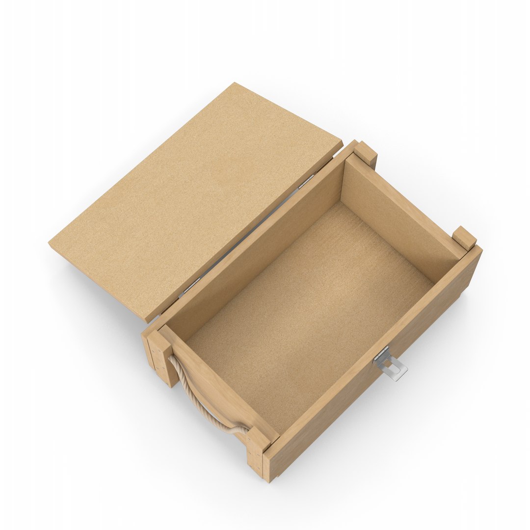 Wooden Crate Opened 3D - TurboSquid 2200773