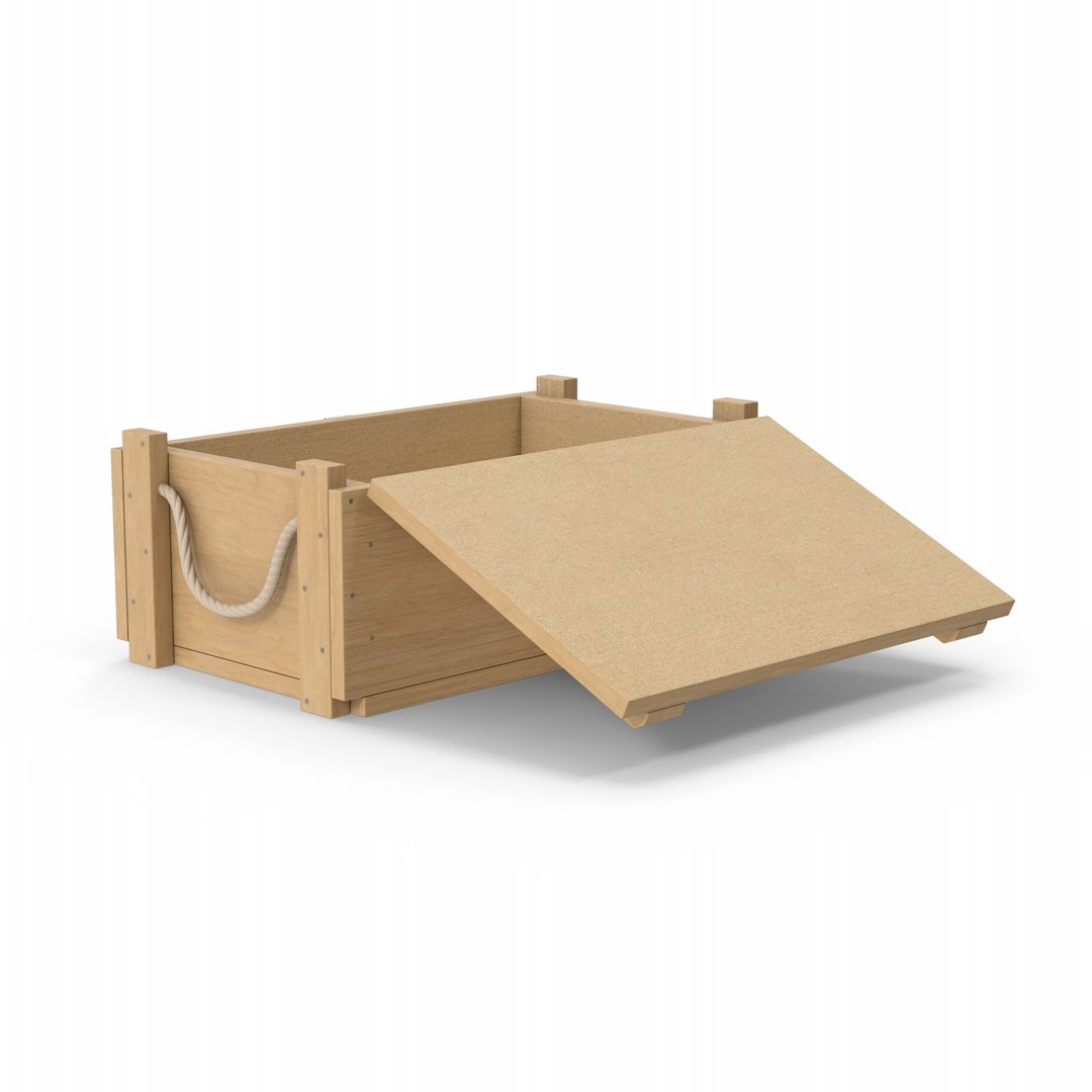 Wooden Crate Opened 3D - TurboSquid 2200773
