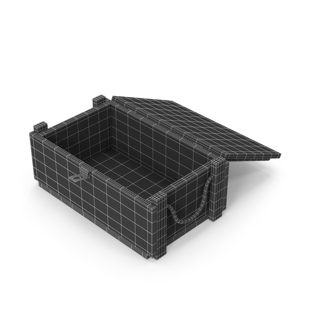 Wooden Crate Opened 3D - TurboSquid 2200773