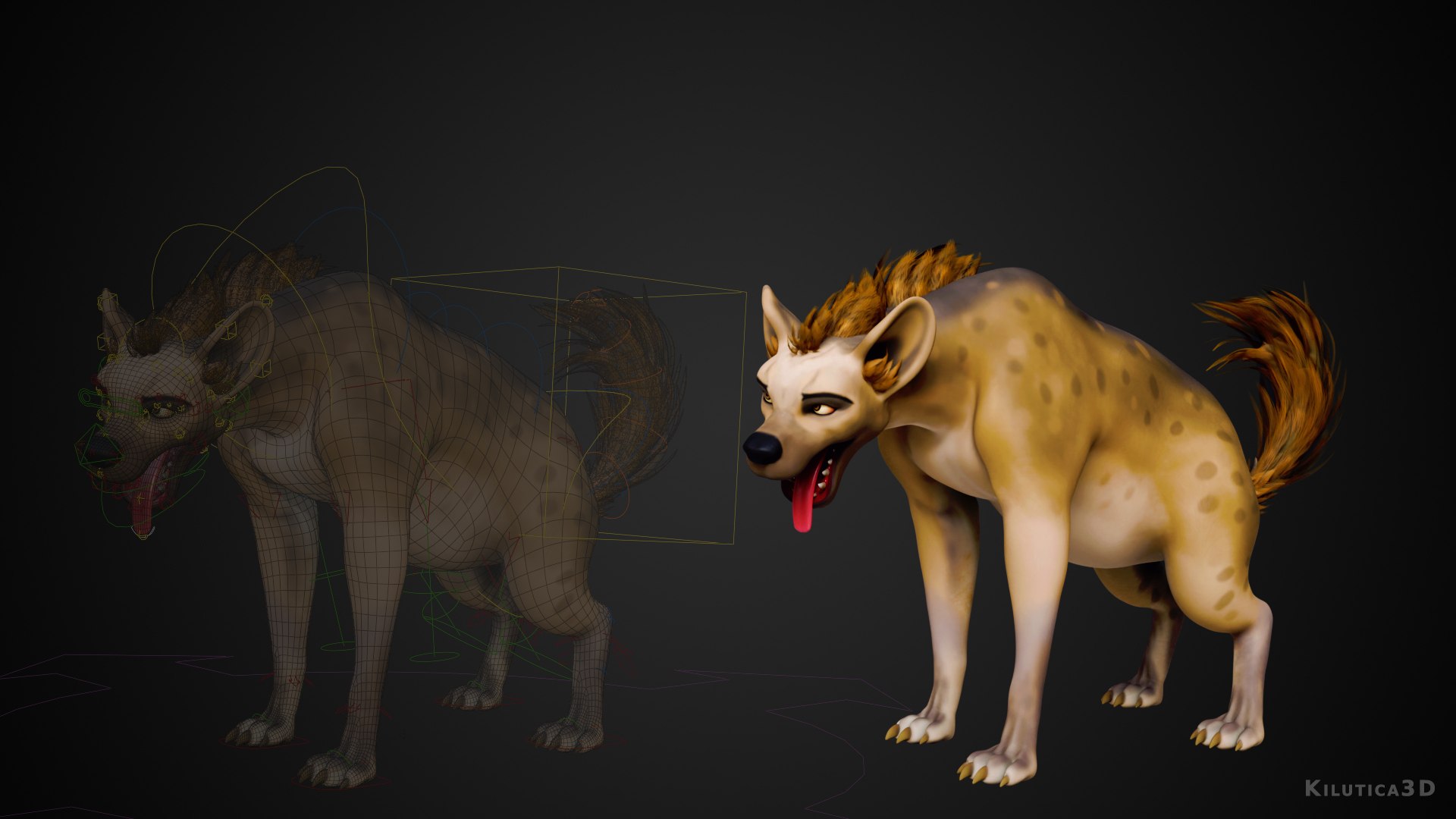 3D Spotted Hyena - Rigged Cartoon-Realistic Animal Model - TurboSquid ...