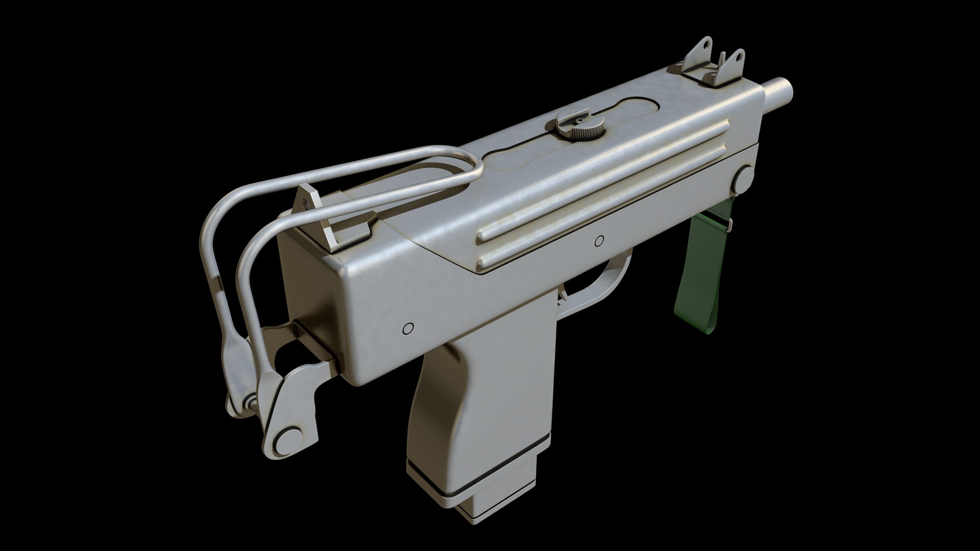 Submachine gun model - TurboSquid 1386841
