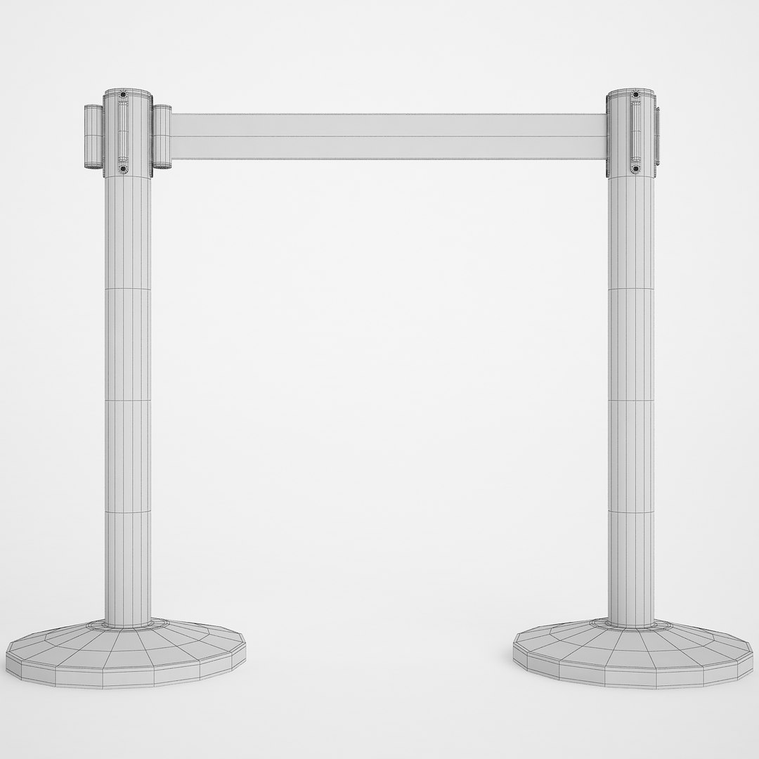 Airport Stanchions 3D Model - TurboSquid 1427623