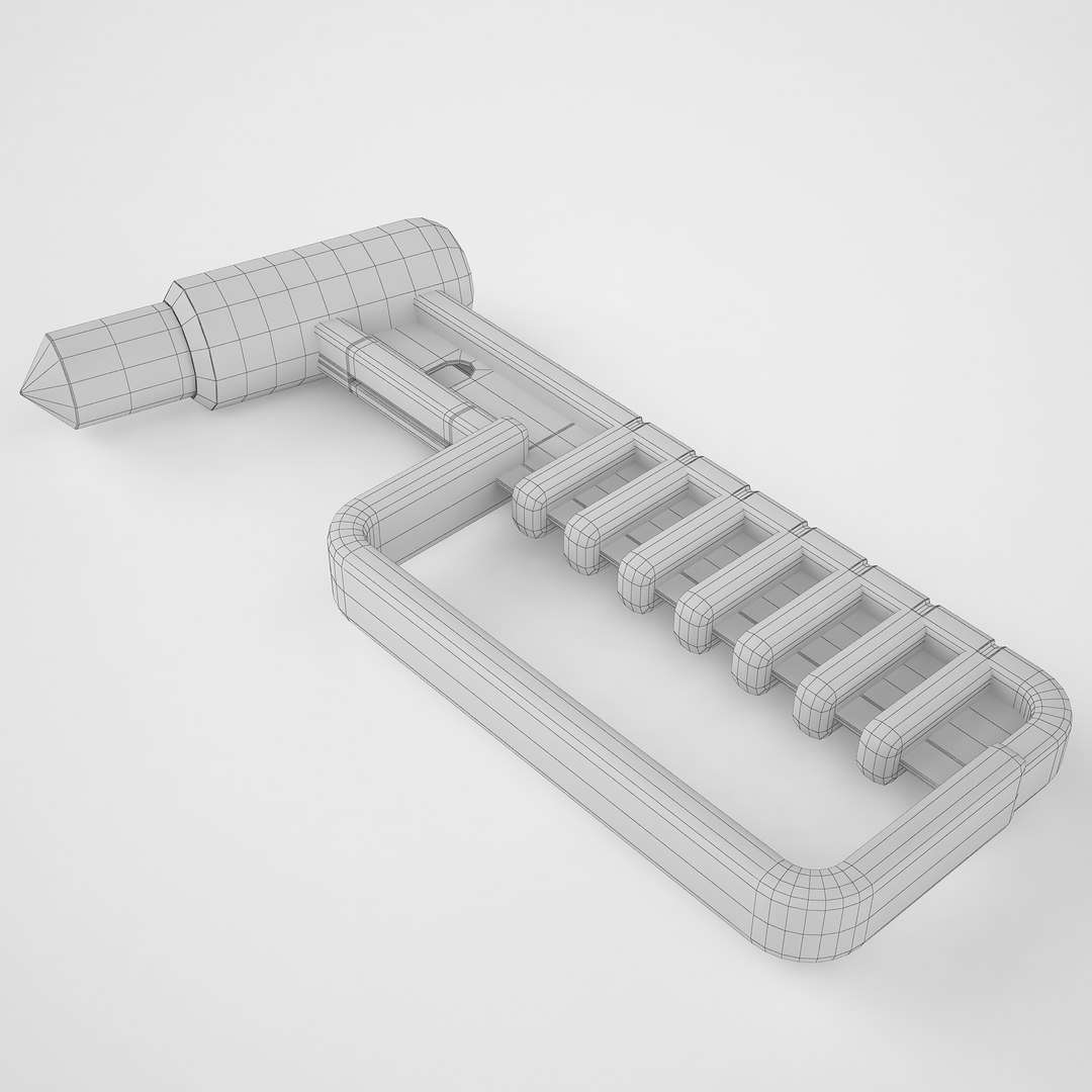 Emergency Hammer Rescue Glass 02 3D - TurboSquid 1828815