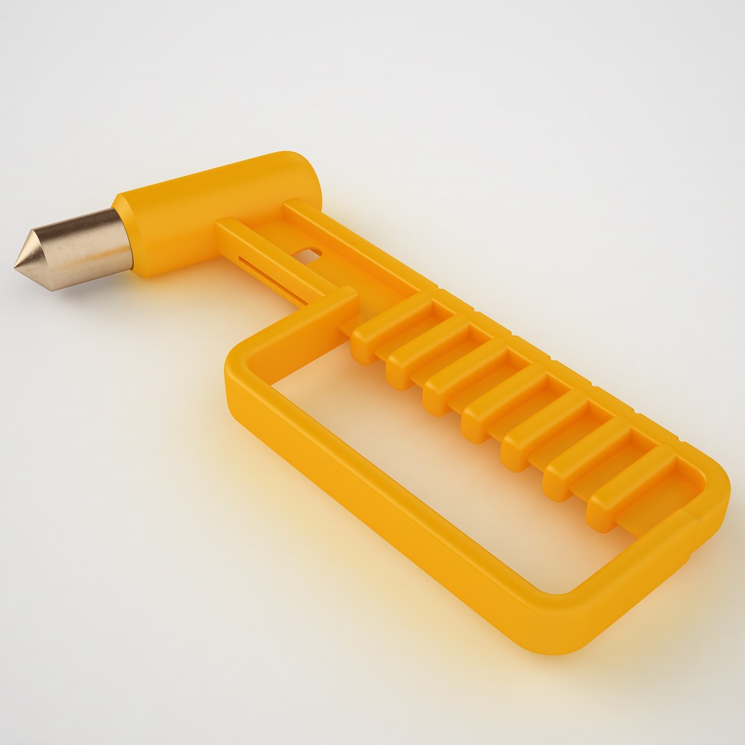 Emergency Hammer Rescue Glass 02 3D - TurboSquid 1828815