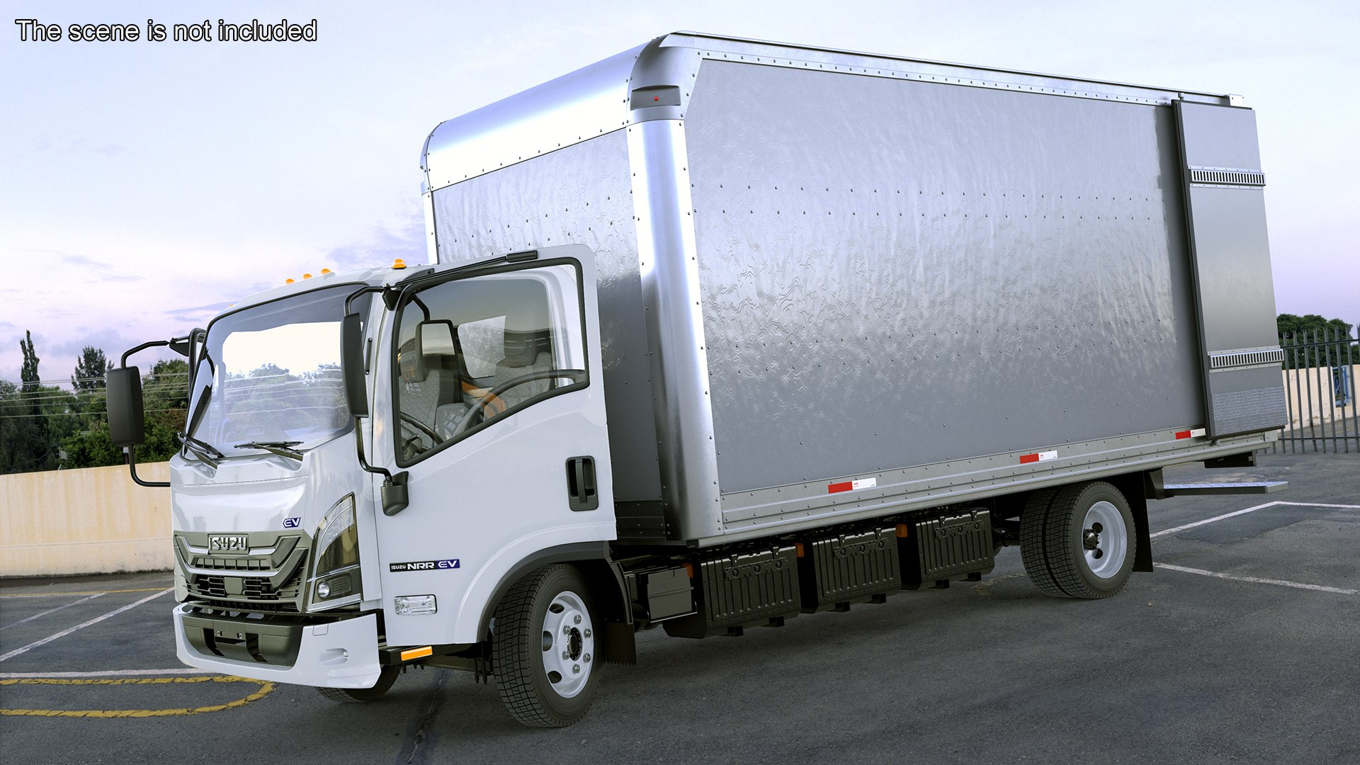 Isuzu Truck NRR EV 176 Inch Rigged 3D - TurboSquid 2386229