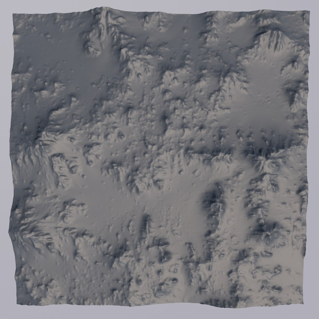 3D model snowy terrain - TurboSquid 1389726