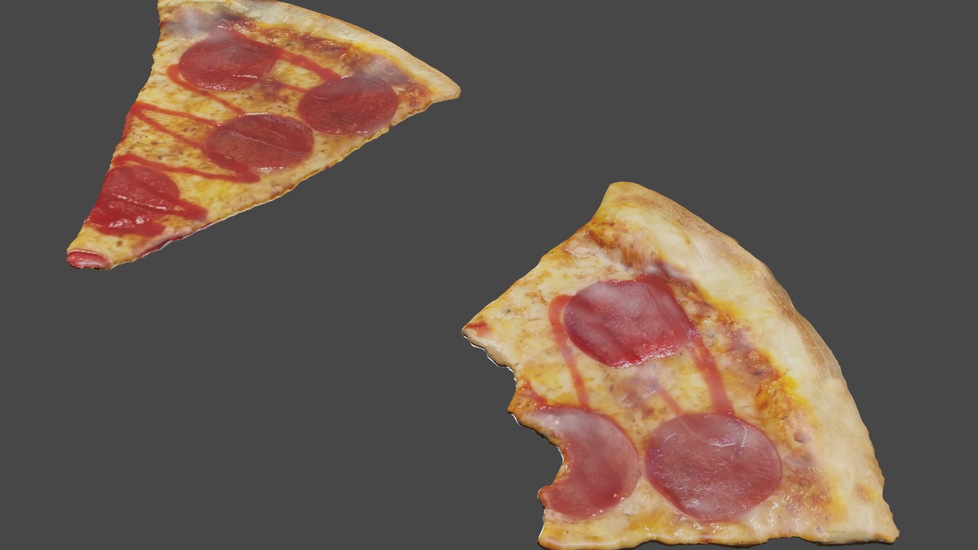 Pizza Slice Whole And Bitten - 3D Scan Model - TurboSquid 2066426