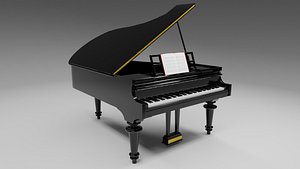Download 3D Grand Piano Blender Models - TurboSquid