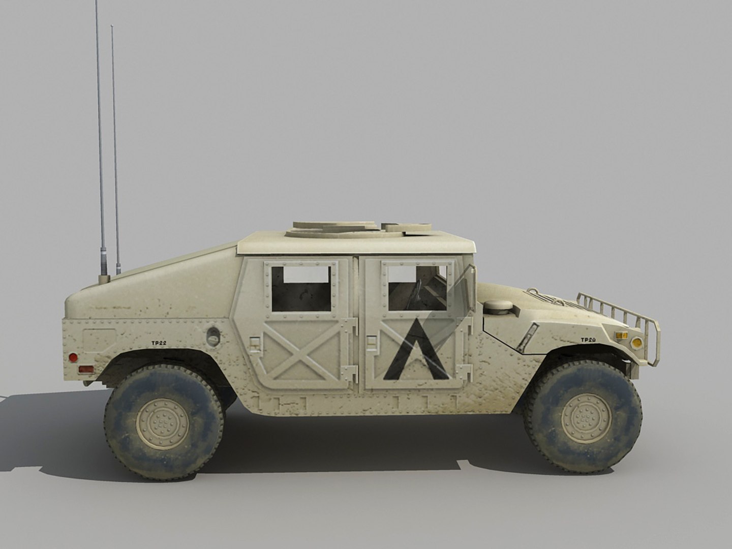 Military Humvee 3d 3ds