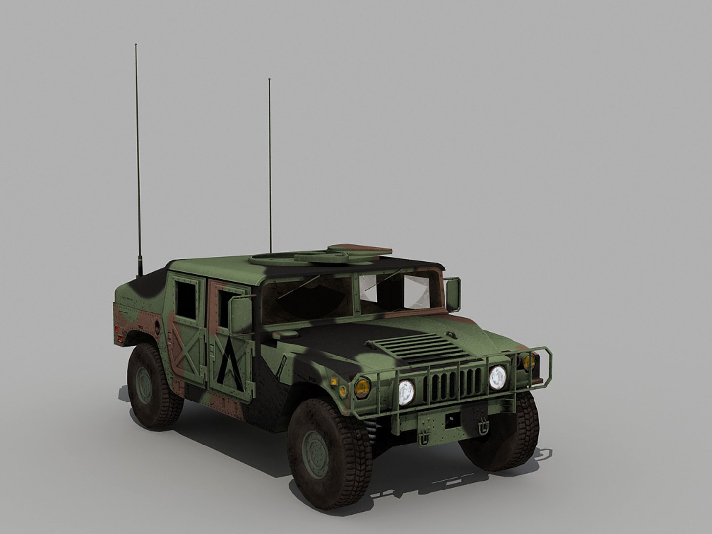 Military Humvee 3d 3ds