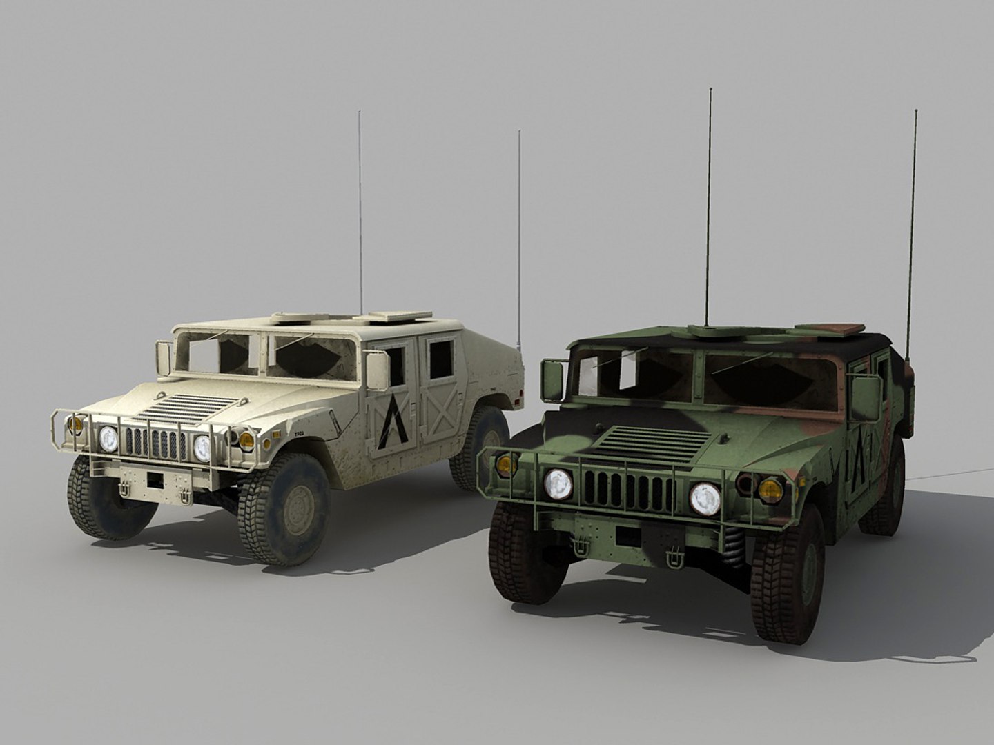 Military Humvee 3d 3ds