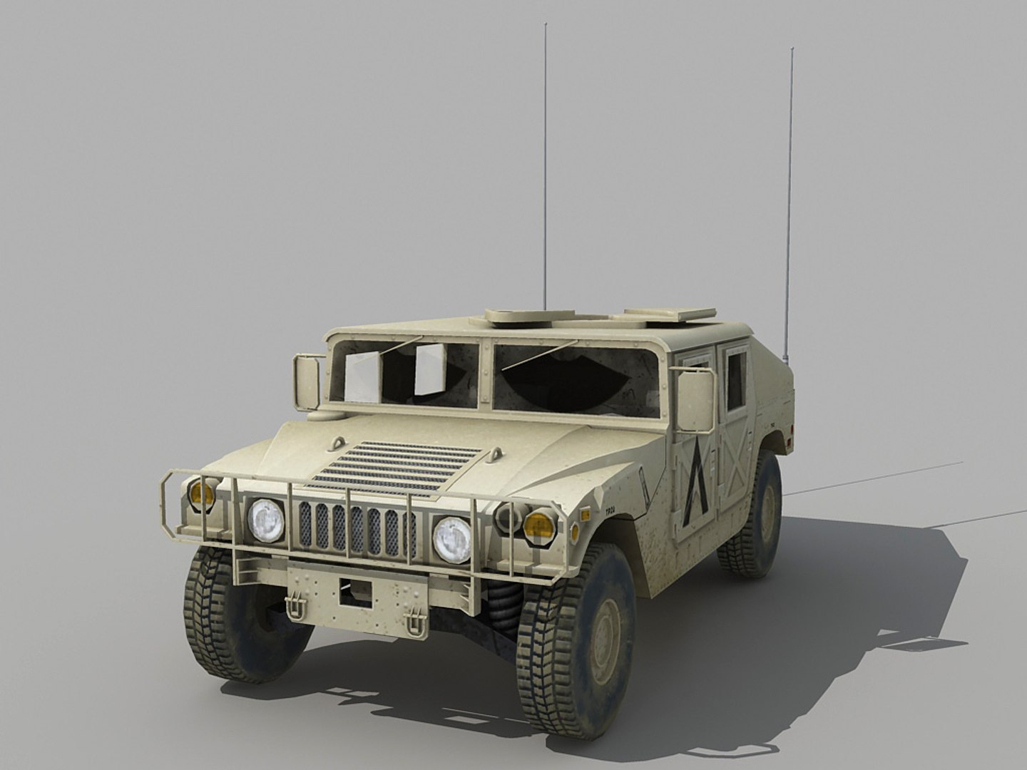 Military Humvee 3d 3ds