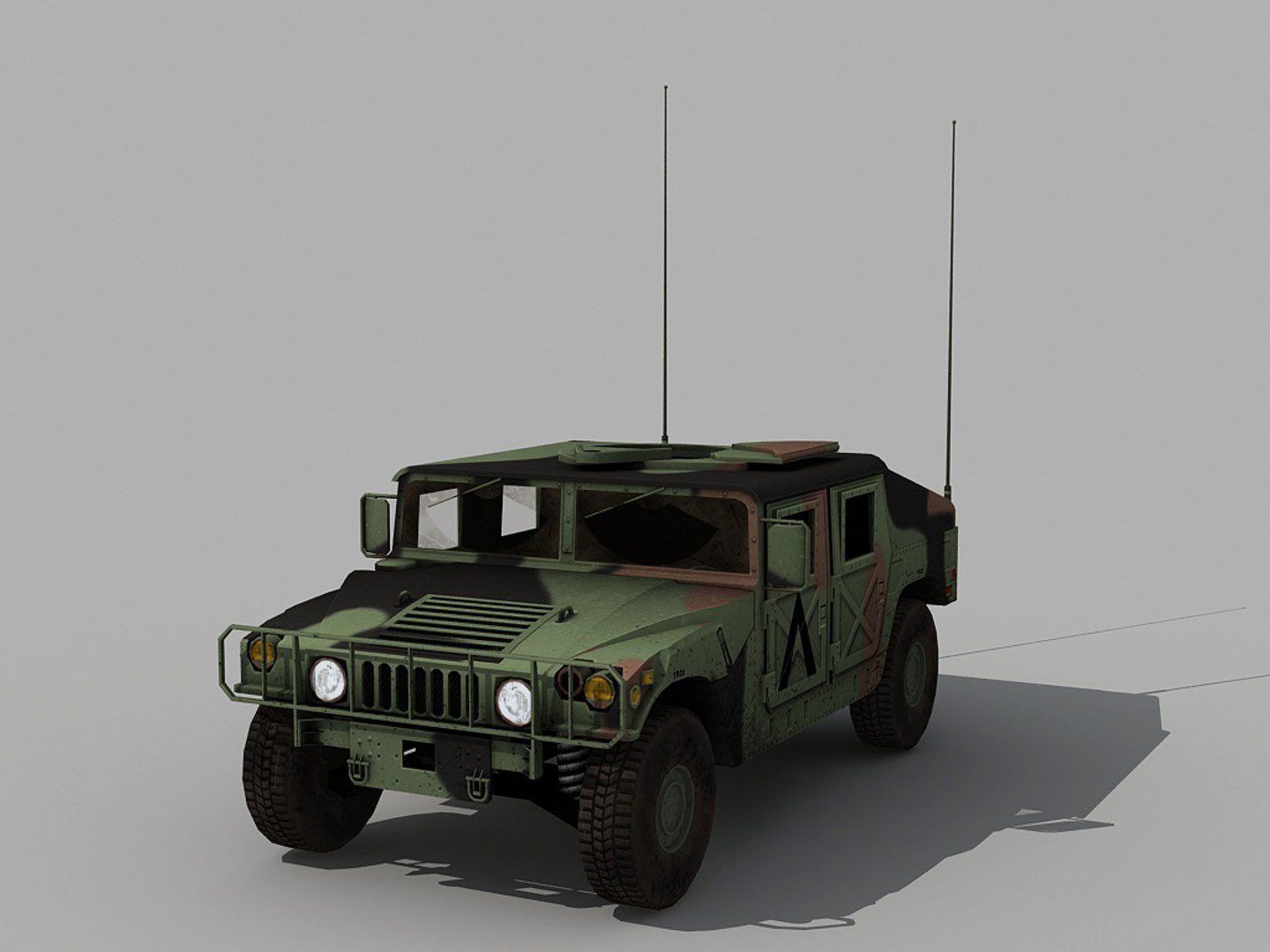 Military Humvee 3d 3ds