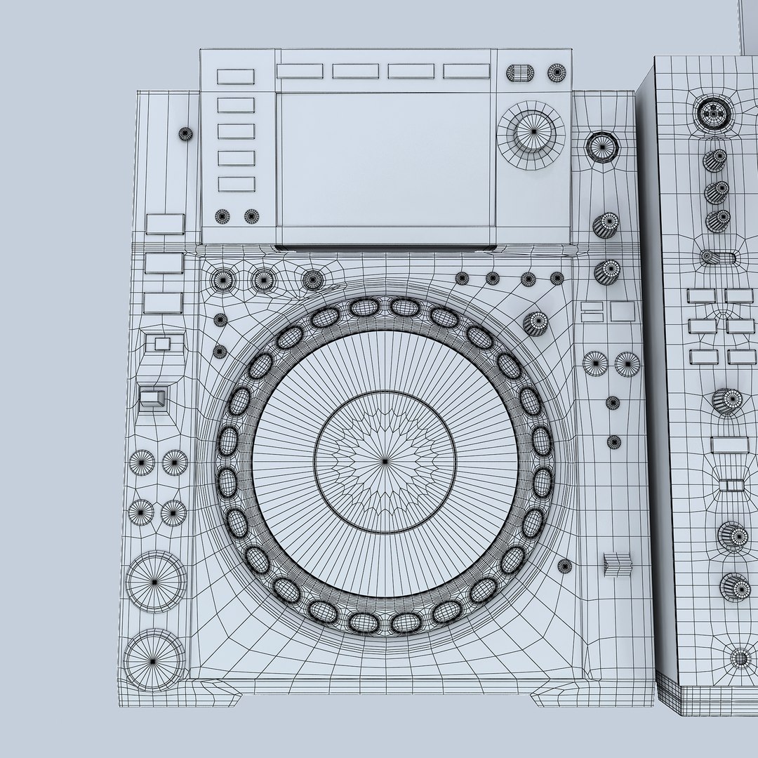 3d Pioneer Dj Setup Turntable Model