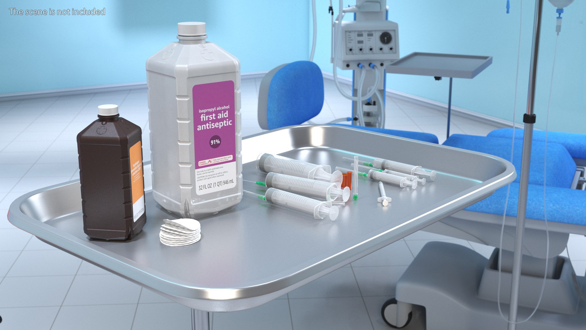 Tools Tray And Antiseptic Kit 3D Model - TurboSquid 2297514