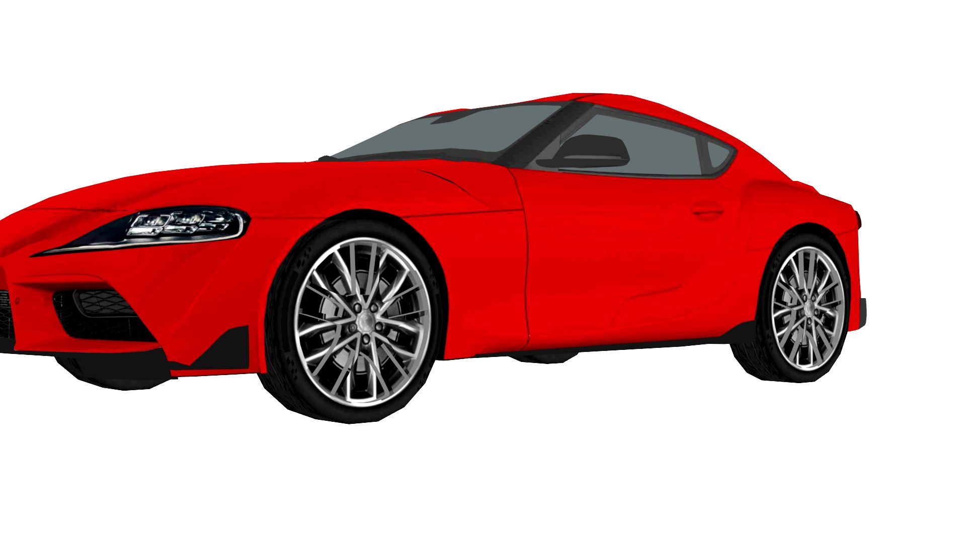 Red Car 3D - TurboSquid 2380915