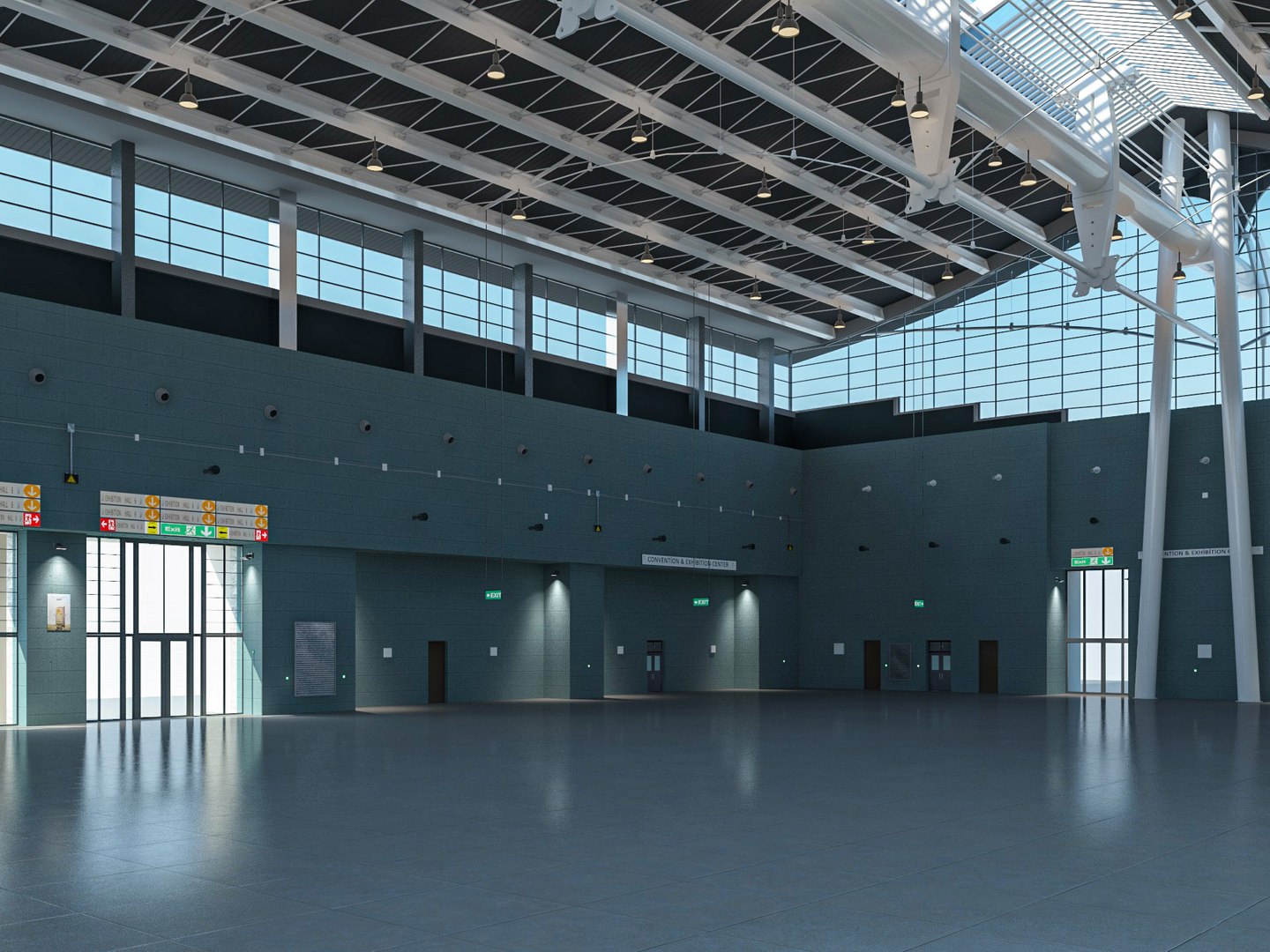 3D Exhibition Hall 6 3D Model - TurboSquid 2074966