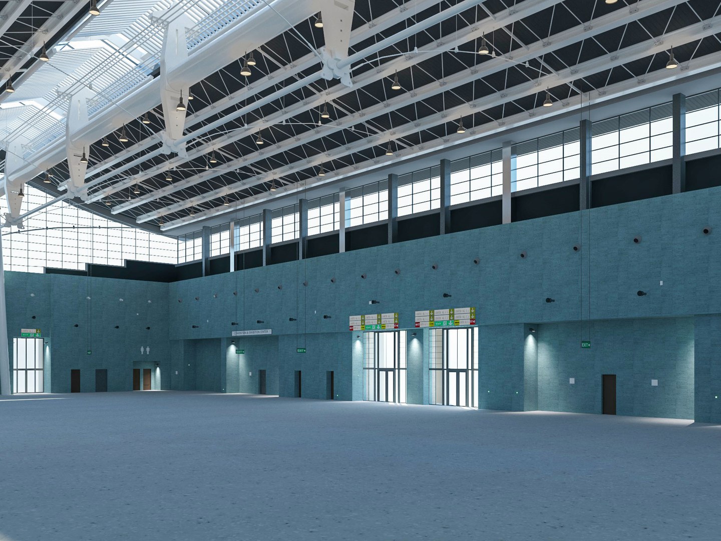 3D Exhibition Hall 6 3D Model - TurboSquid 2074966
