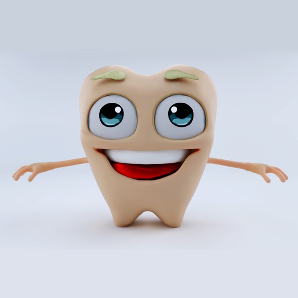 Cartoon Tooth 3D Models for Download | TurboSquid
