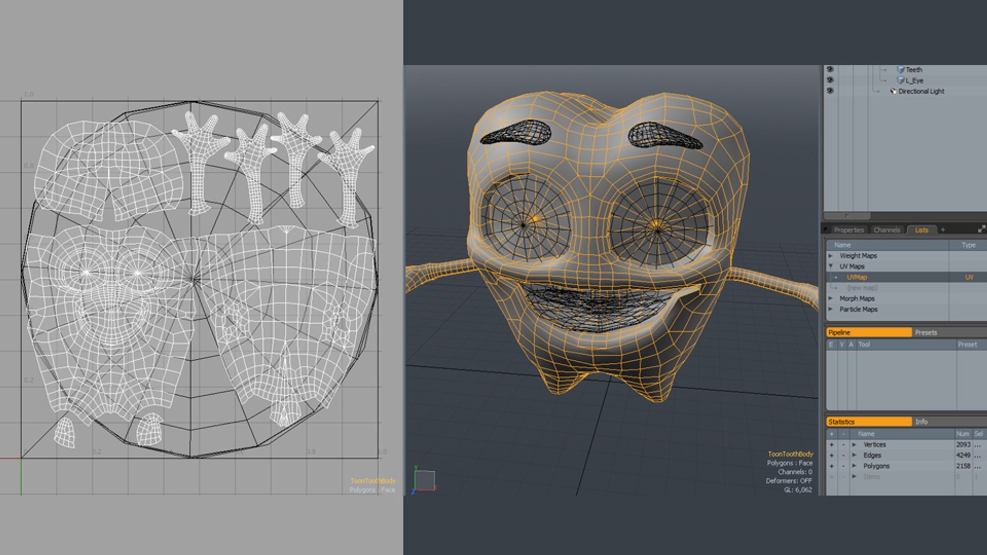 Toon Character Tooth 3D Model - TurboSquid 1273033