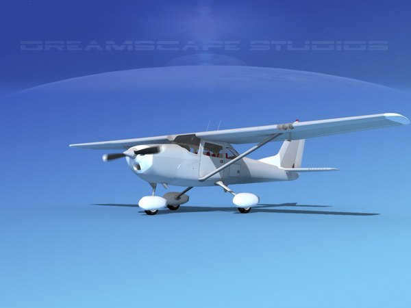 modelo 3d Cessna 172 Skyhawk 1967 Bare Metal - TurboSquid 1126443