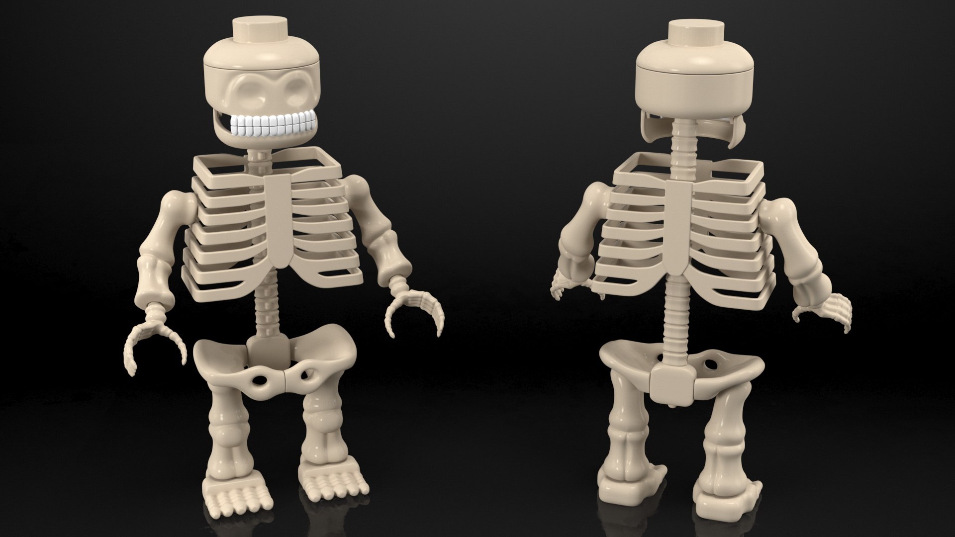 3D Anatomical LEGO Man Skeleton model - TurboSquid 1820862