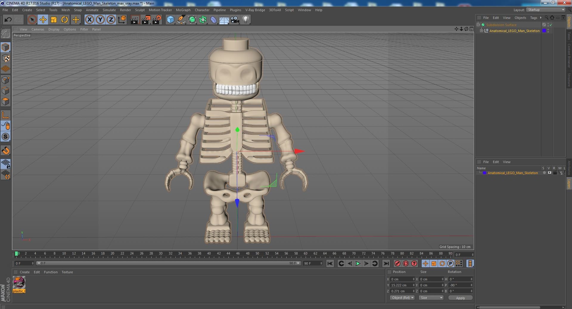 3D Anatomical LEGO Man Skeleton model - TurboSquid 1820862