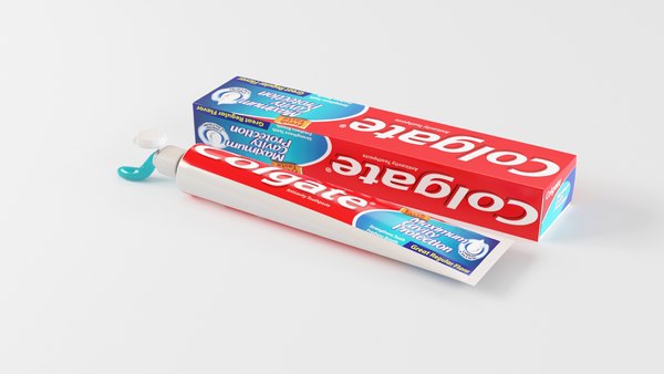 3D tooth paste v3 model - TurboSquid 1668762