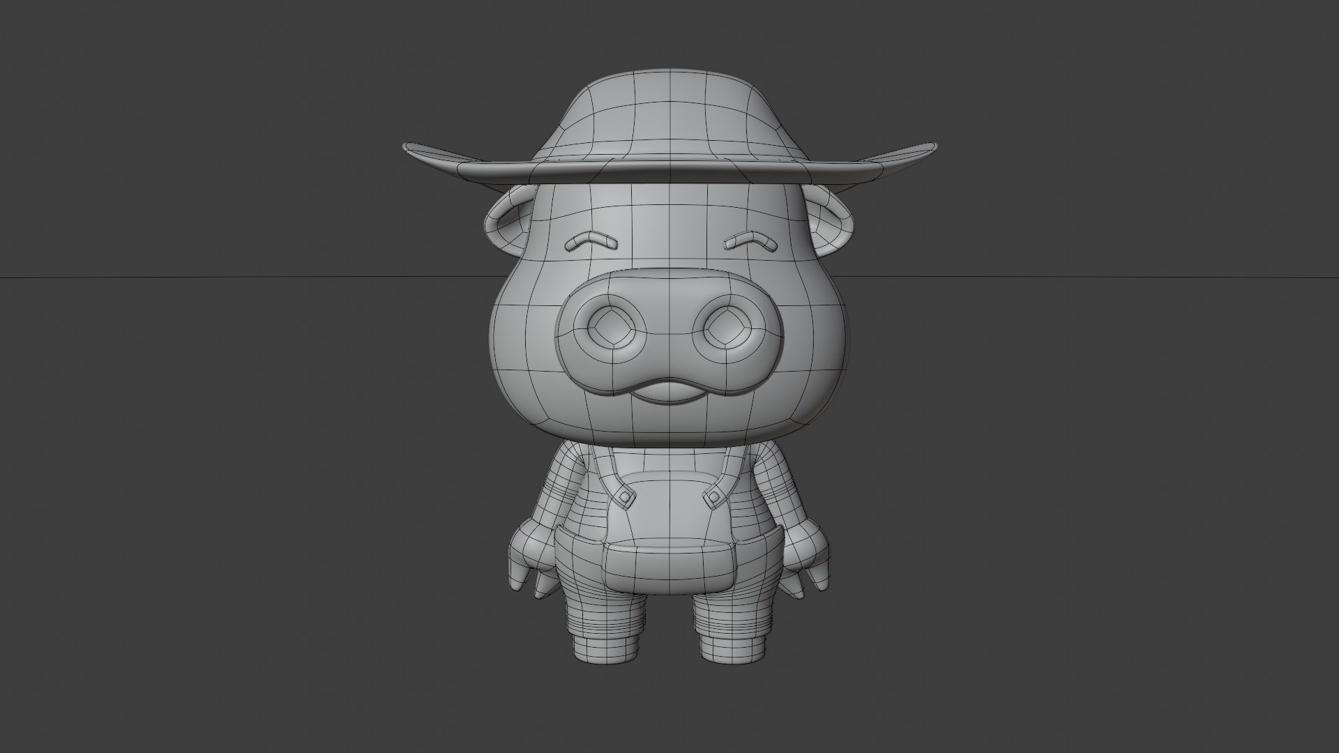 Cute Pig 3D Illustration 3D Model - TurboSquid 2239206