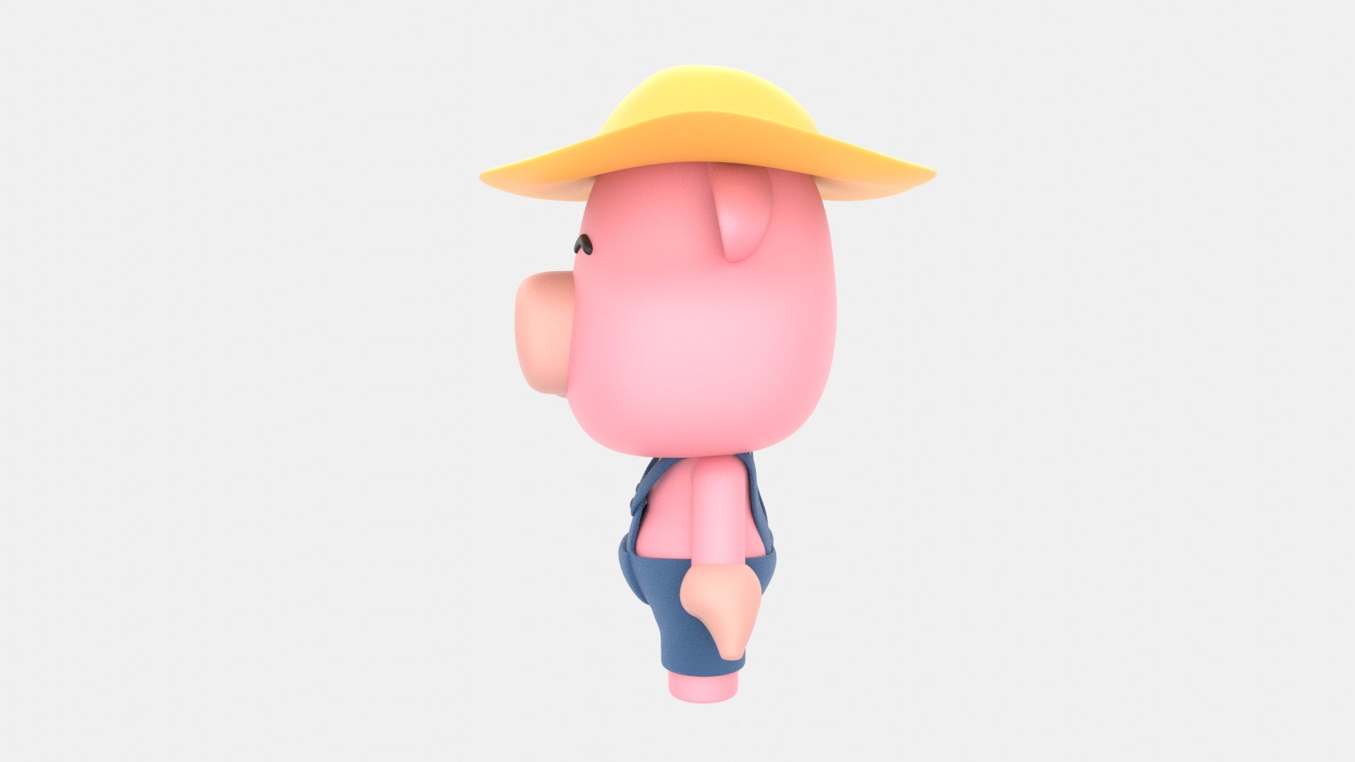 Cute Pig 3D Illustration 3D Model - TurboSquid 2239206