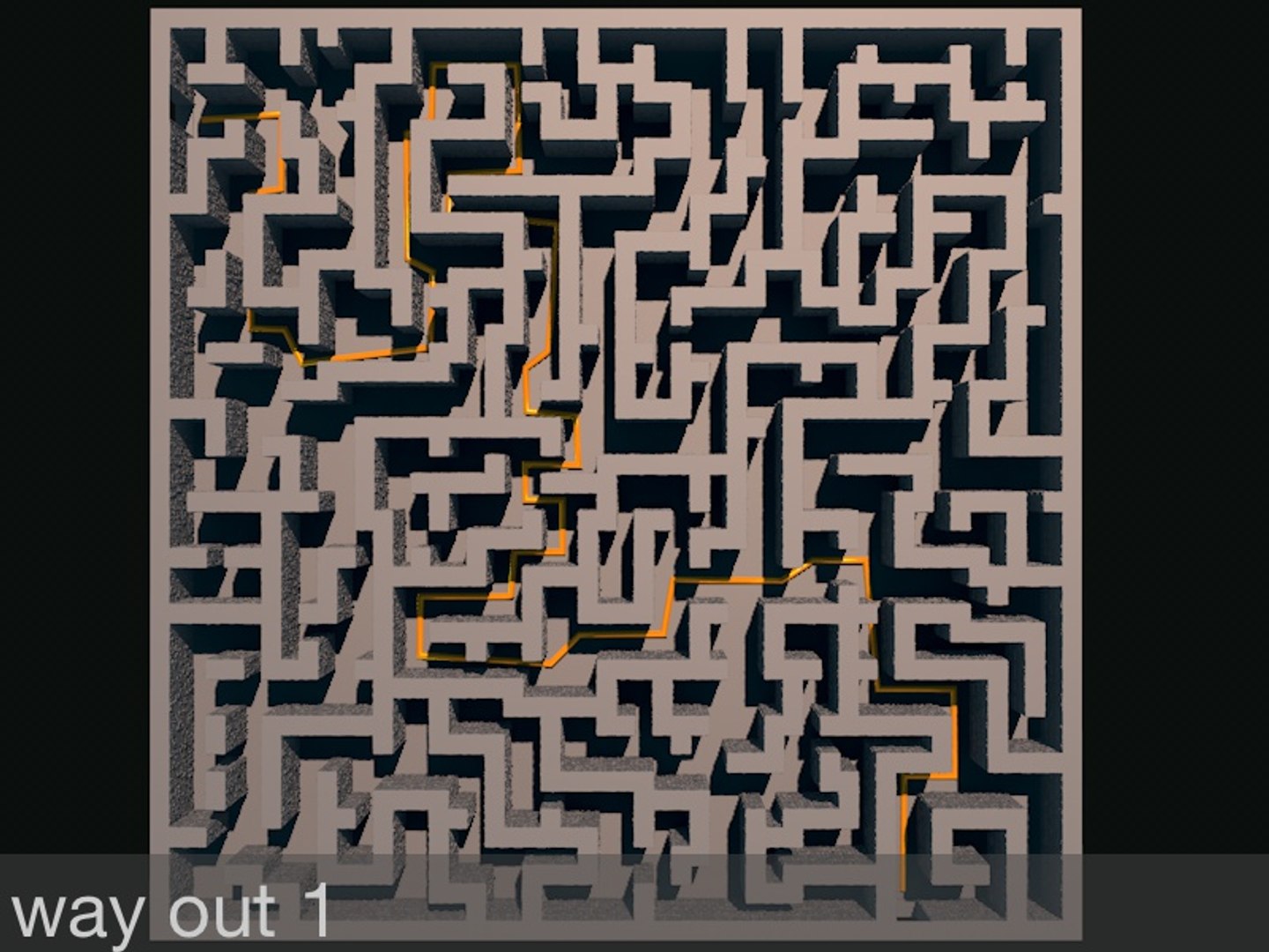 3d Model Sci-fi Labyrinth