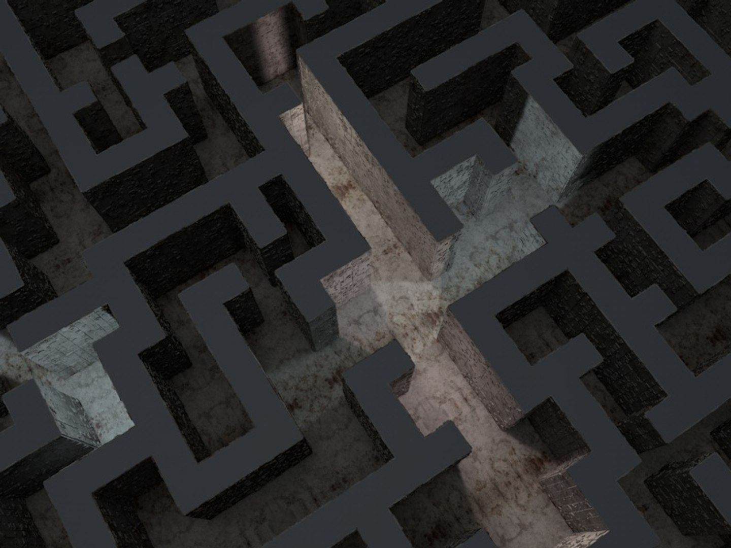 3d Model Sci-fi Labyrinth