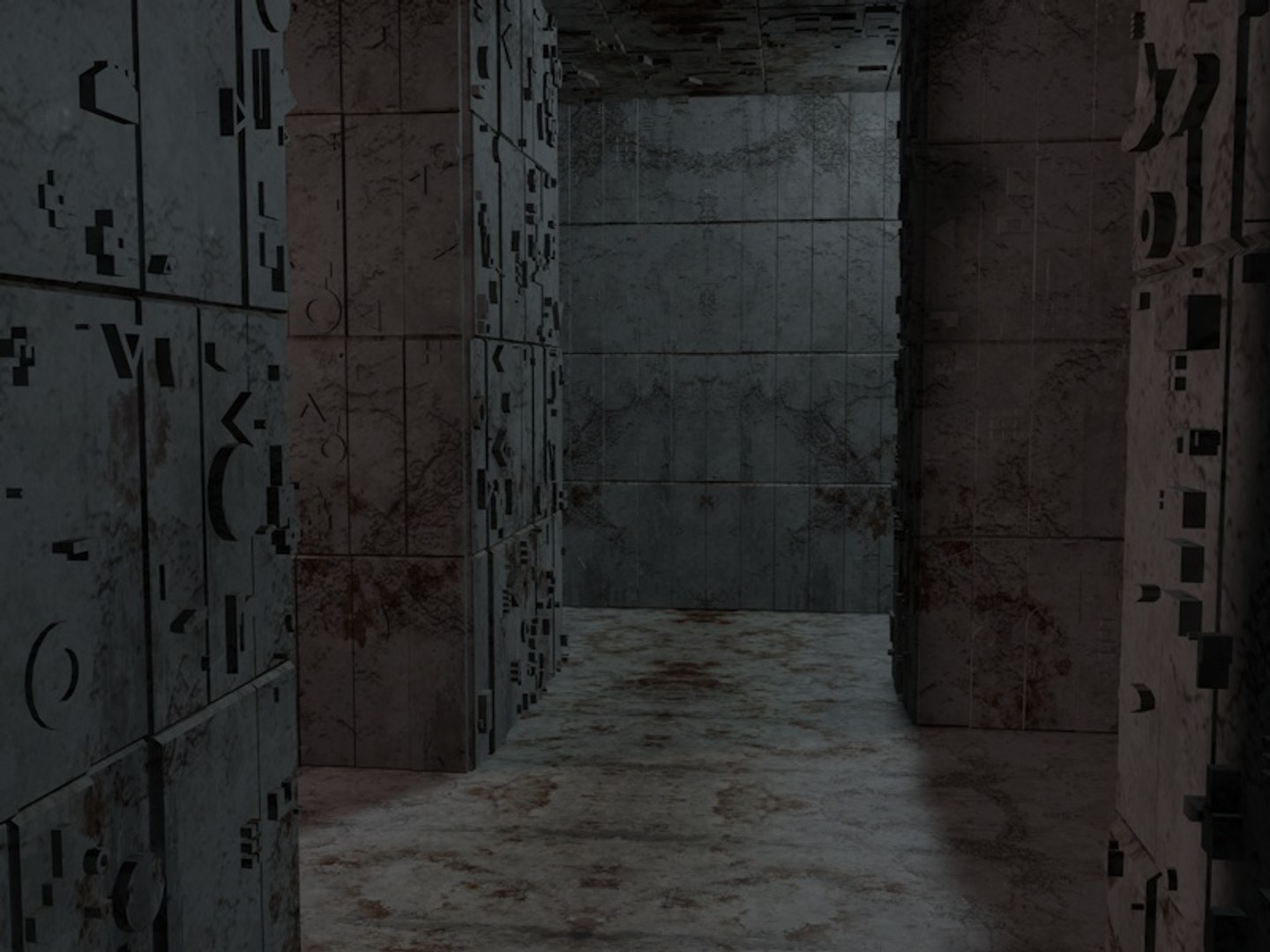 3d Model Sci-fi Labyrinth