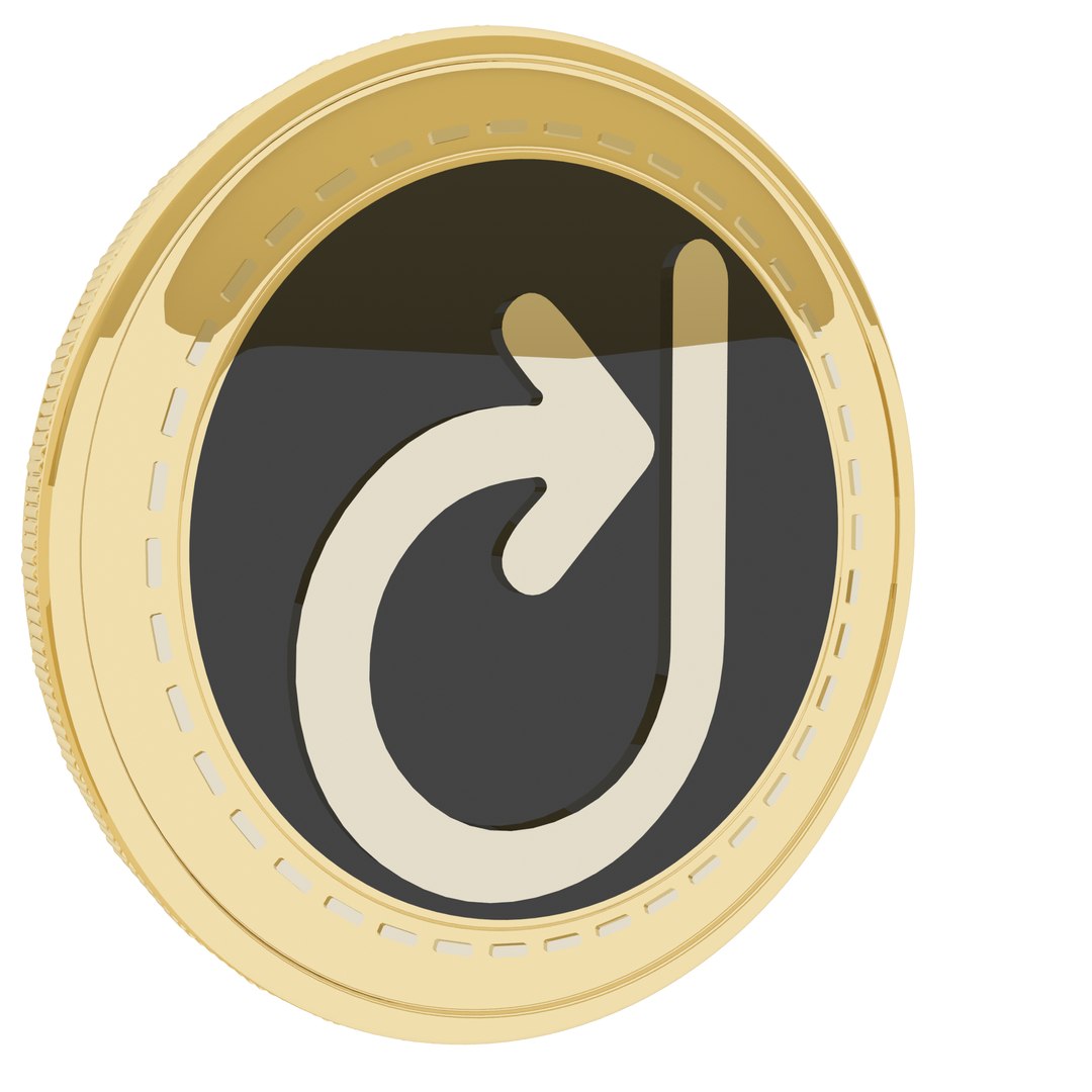 Dock Cryptocurrency Gold Coin 3D Model - TurboSquid 1849151