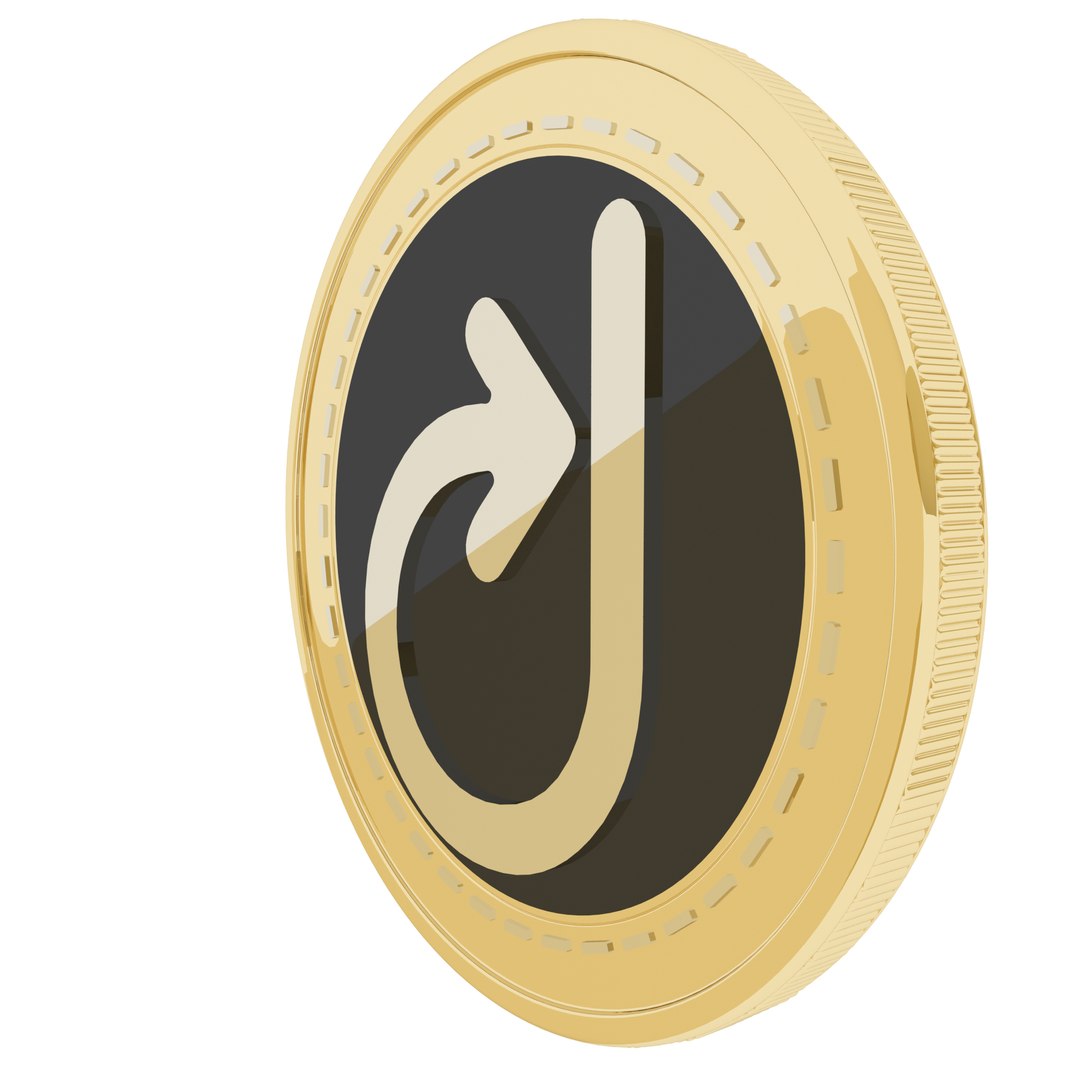 Dock Cryptocurrency Gold Coin 3D Model - TurboSquid 1849151