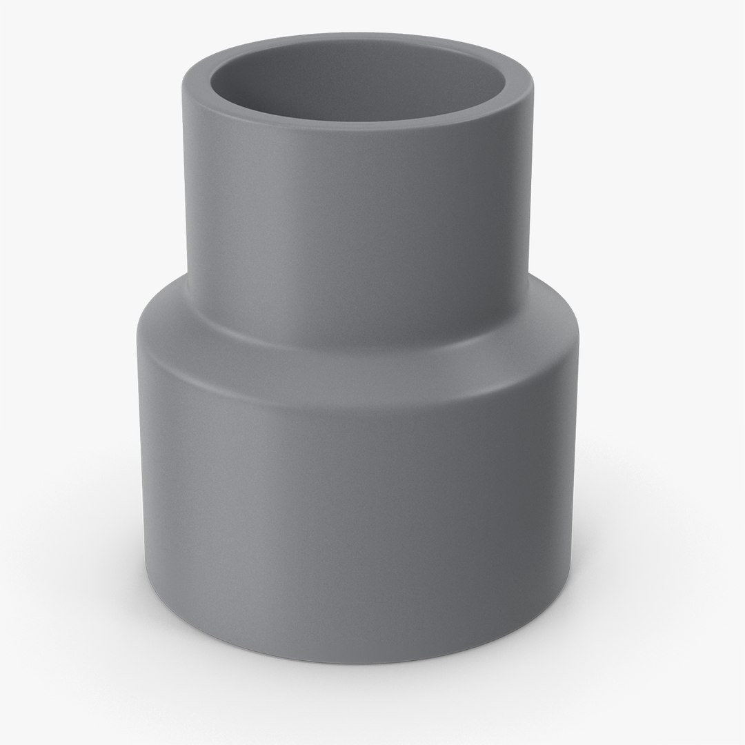 3D Grey Pipe Adapter model - TurboSquid 1938587