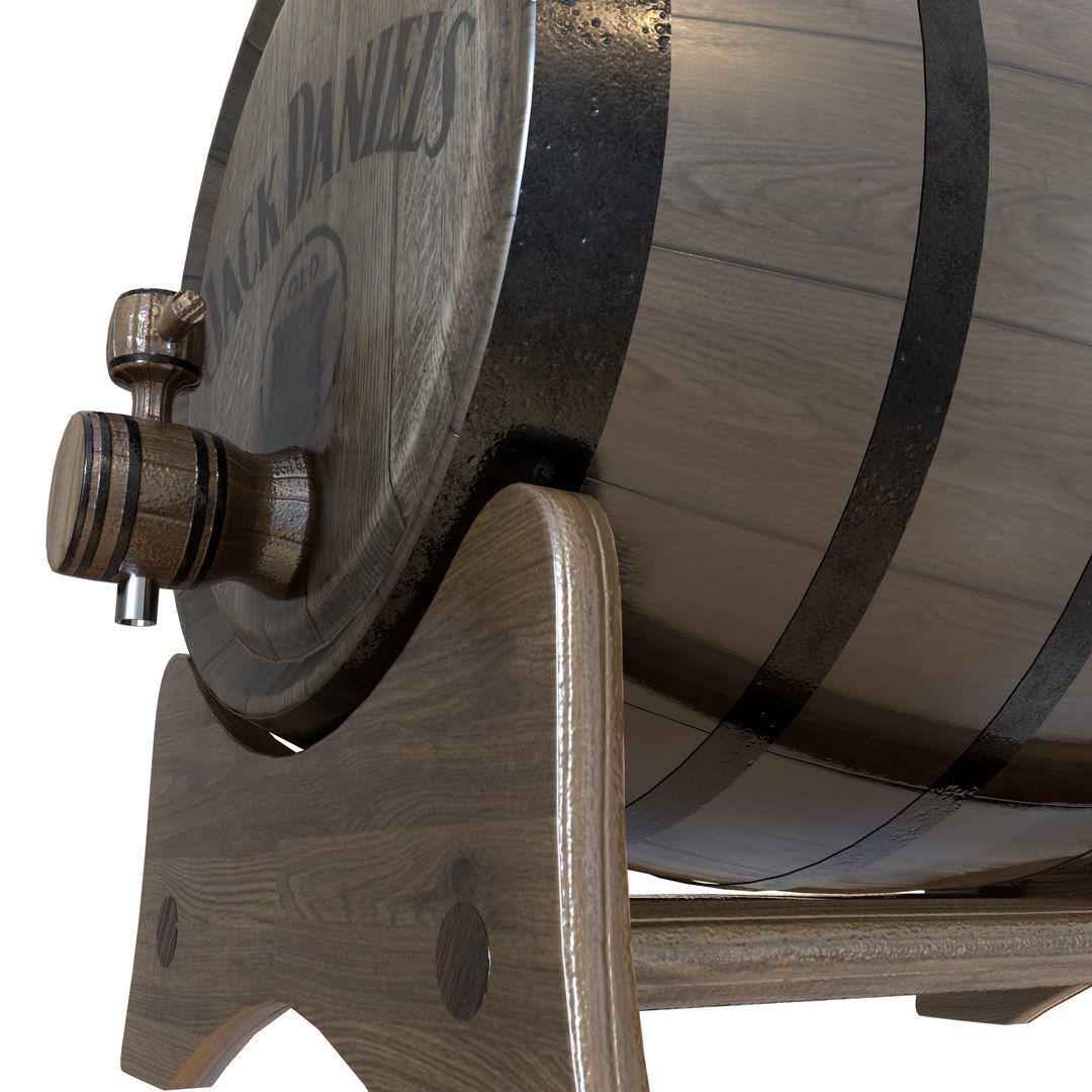 3D wooden whiskey model - TurboSquid 1699414