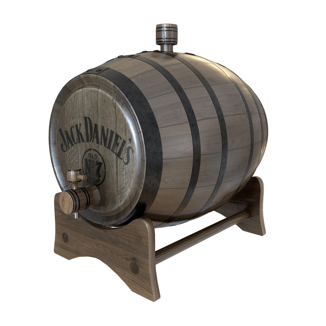 3D wooden whiskey model - TurboSquid 1699414
